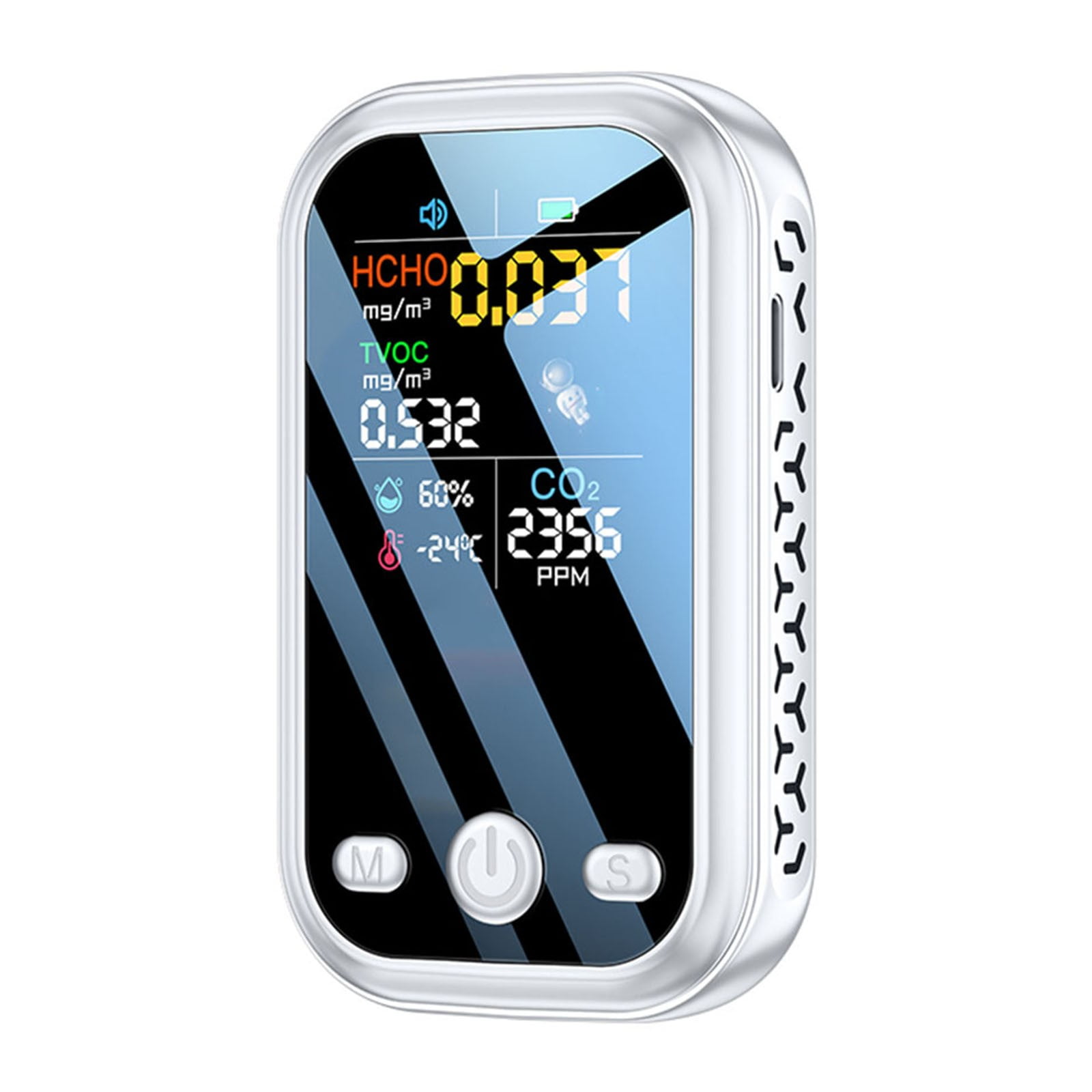 Yannee CO2 HCHO Air Quality Detector Temperature and Humidity Sensors ...