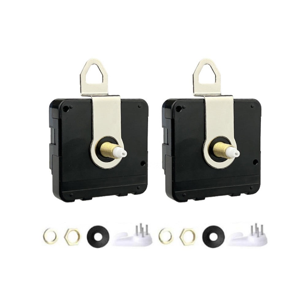 Yannee Clock Mechanism Black, DIY 2 Pcs Silent Quartz Wall Clock ...
