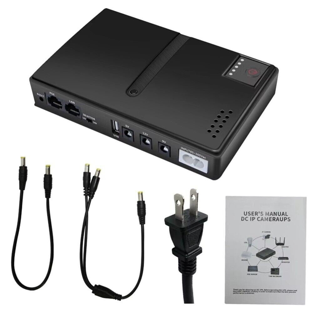 Yannee DC1036P DC UPS Portable Power Supply 5V9V12V 36W for Router ...