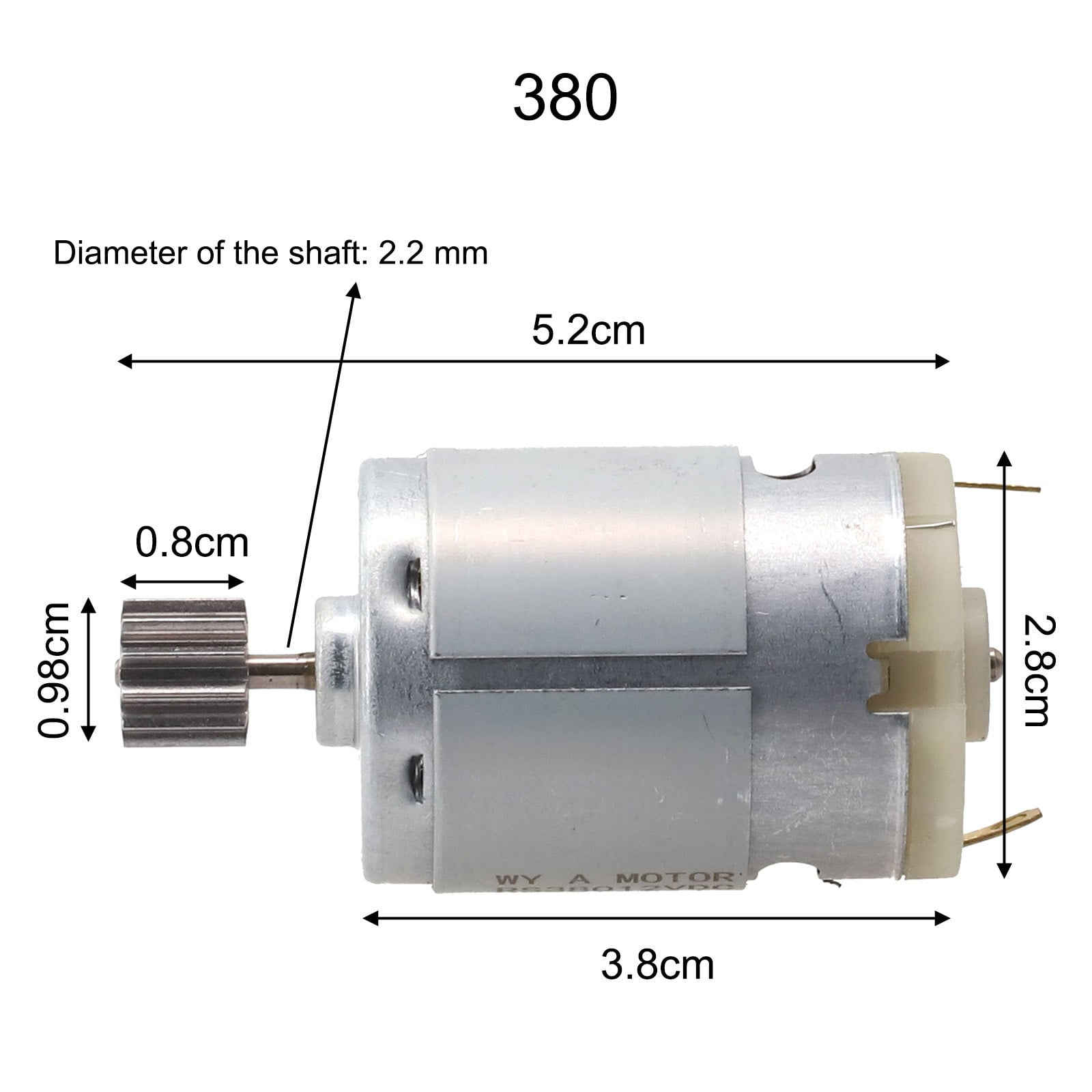 Yannee Electric Drill DC Motors for Kids Electric Car 550 RS390 RS380 ...