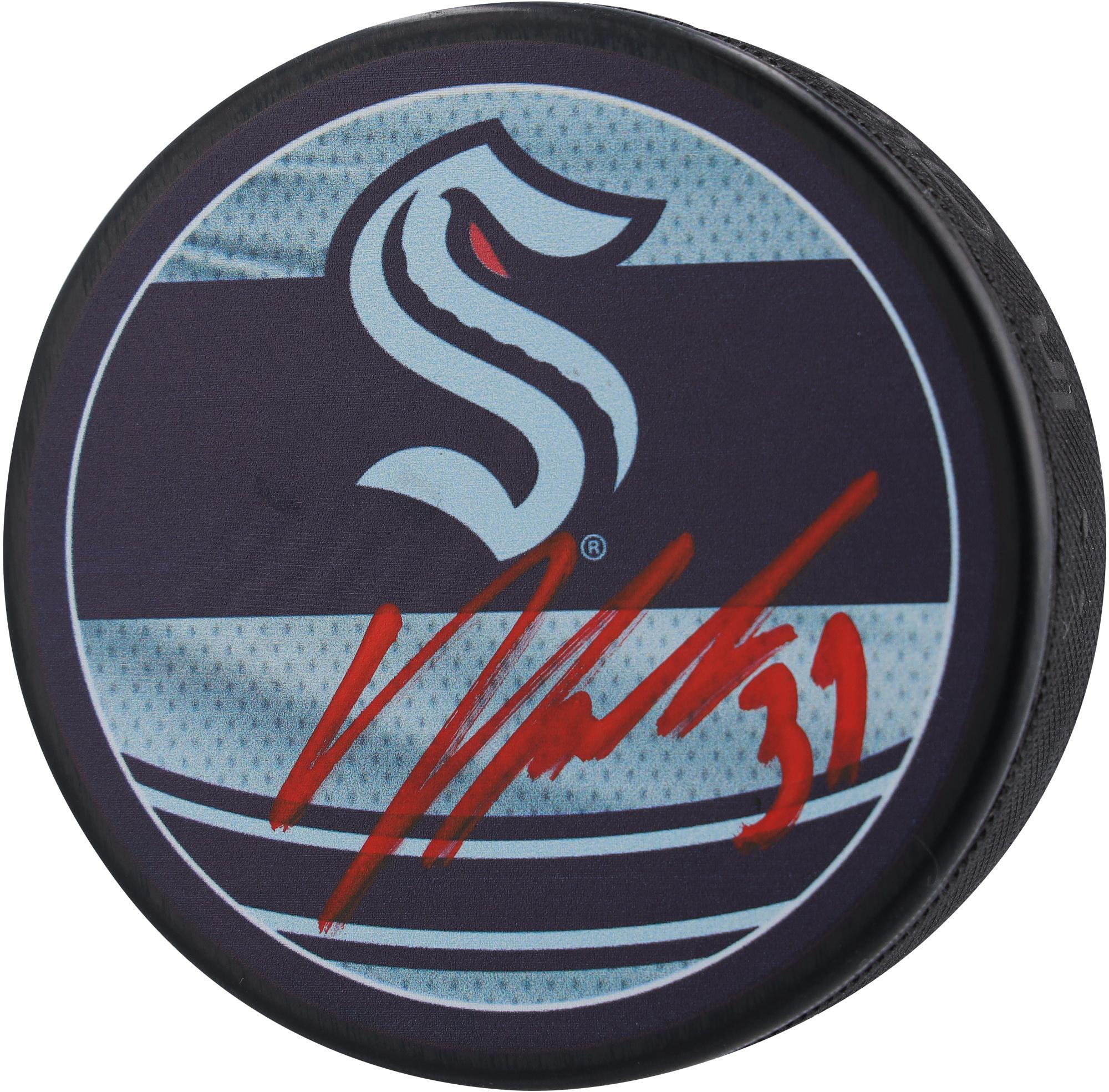 Yanni Gourde Seattle Kraken Autographed 2022-23 Reverse Retro Hockey ...