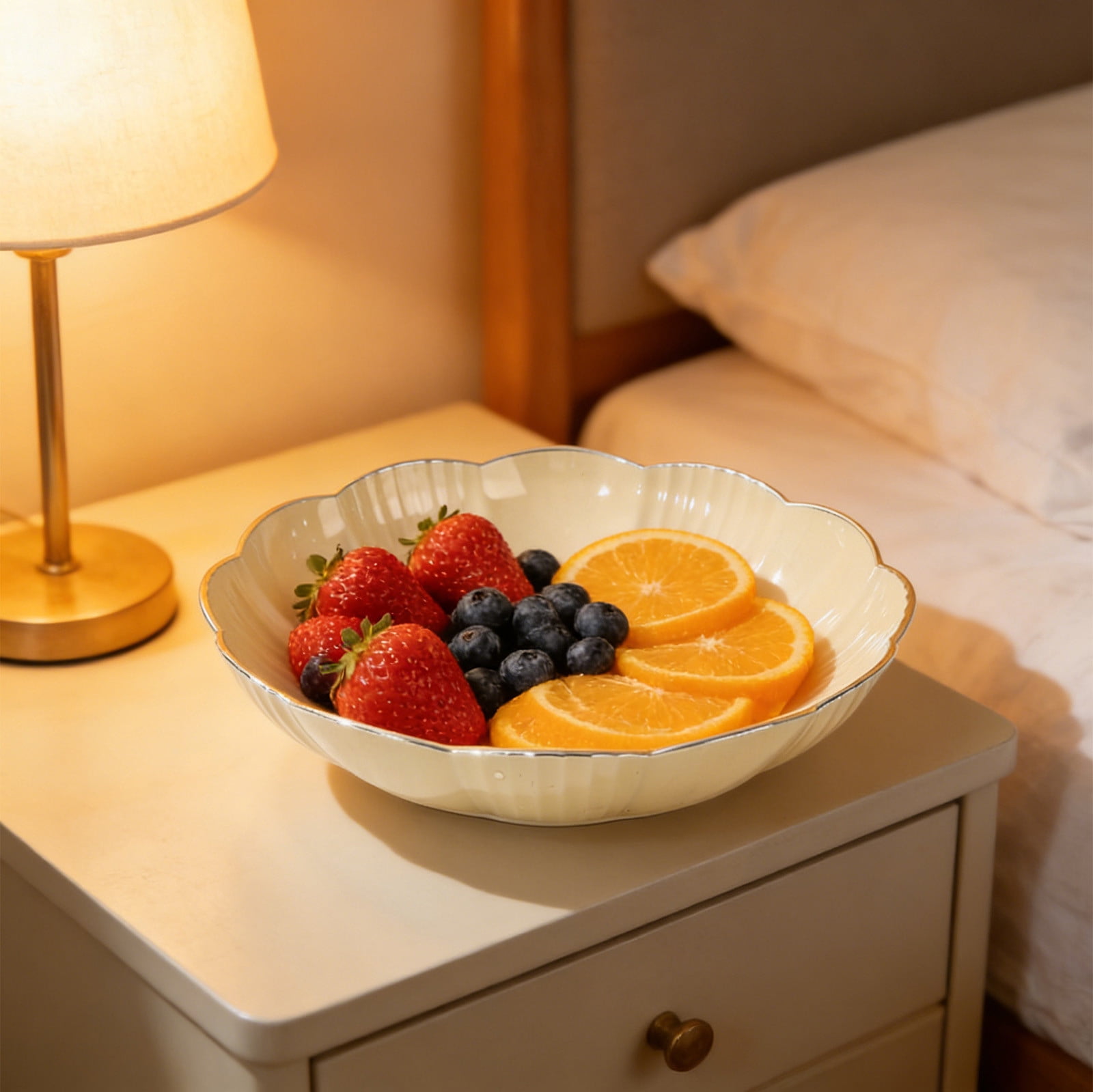 Yannianjz 20cm Fruit Plates, Exquisite Plastic Household Plates, Coffee ...