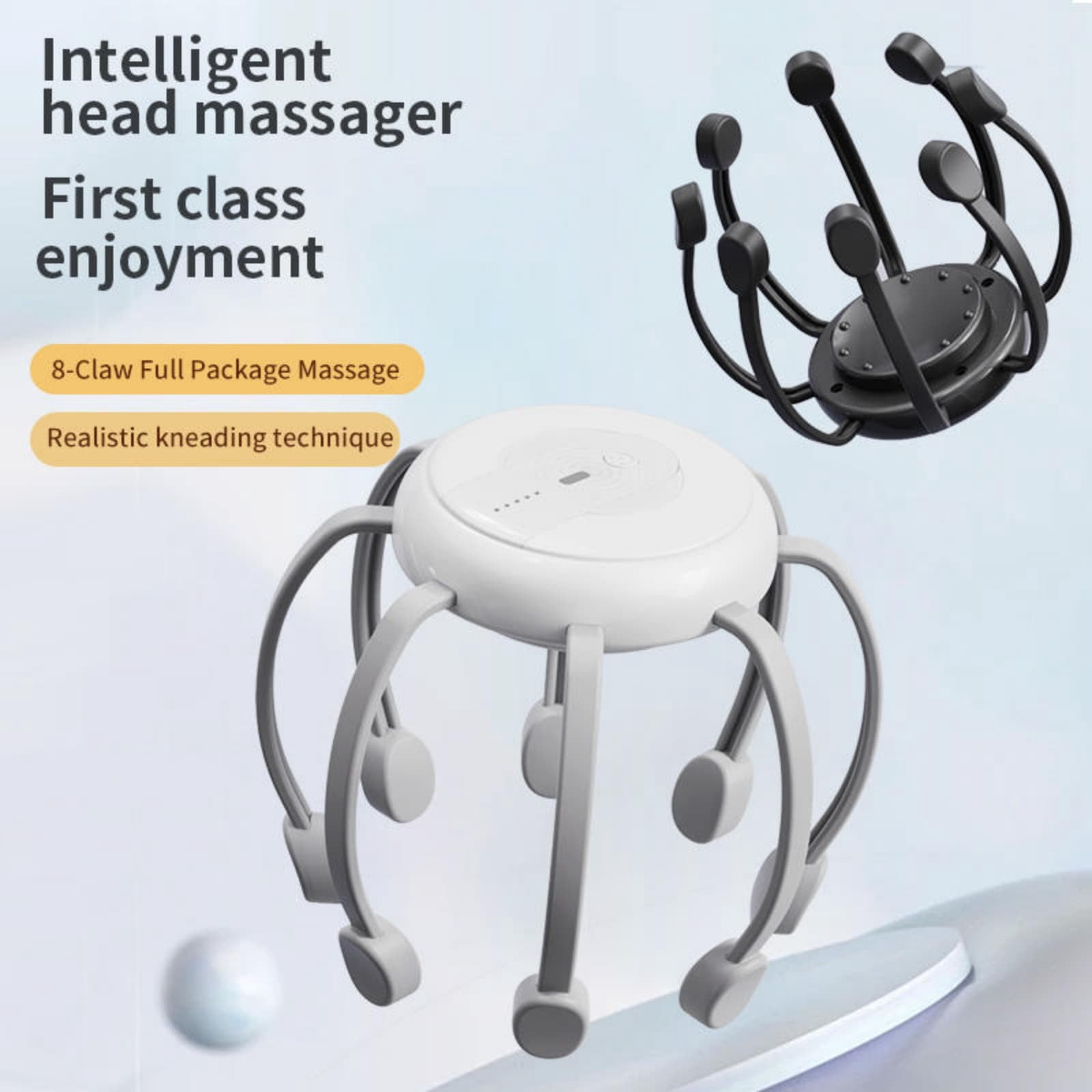 Yannianjz 2Pcs Head Massager for Scalp and Neck, Intelligent Electric ...