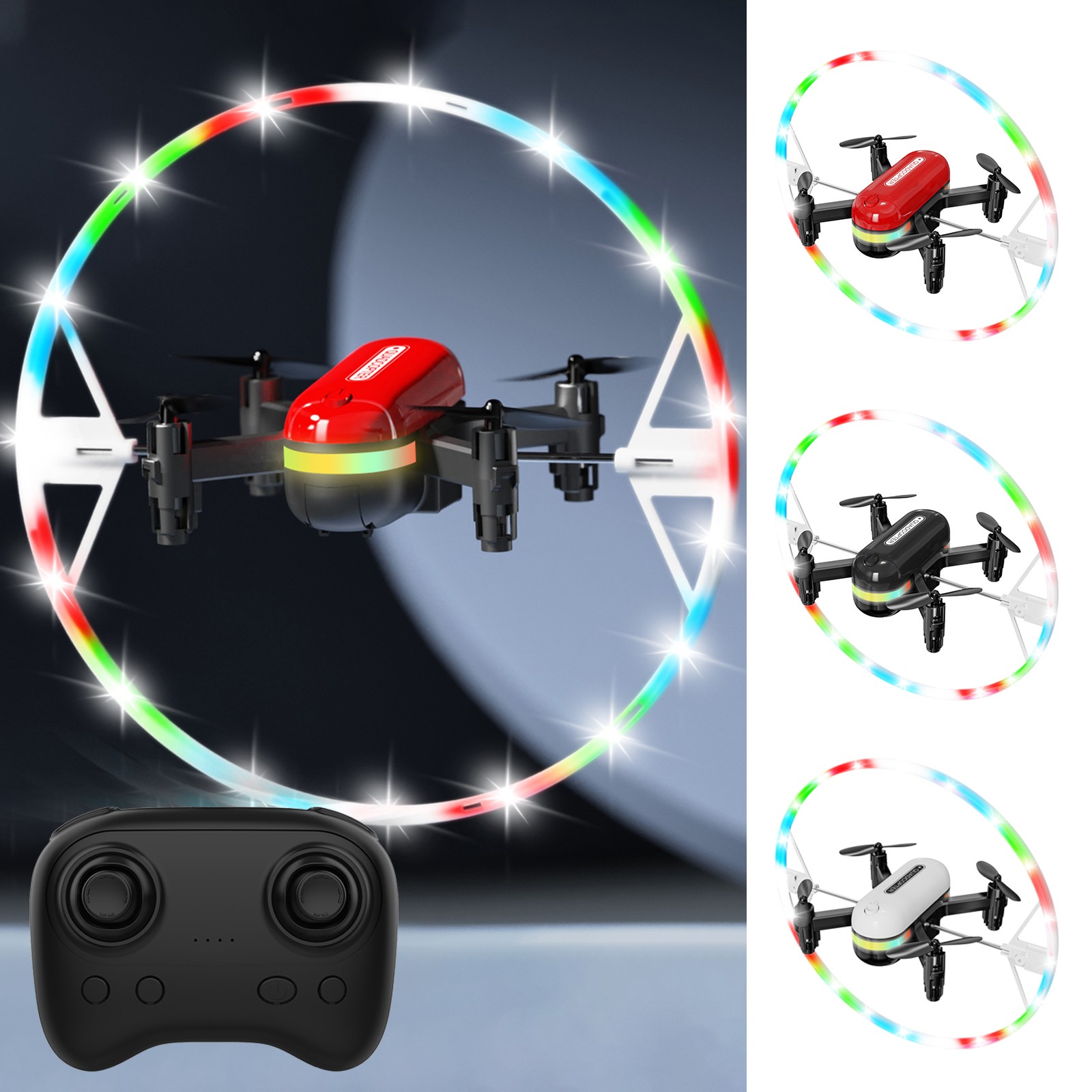 Yannianjz under $5 3Pcs LED Drone With Altitude Hold, LED Light Up ...