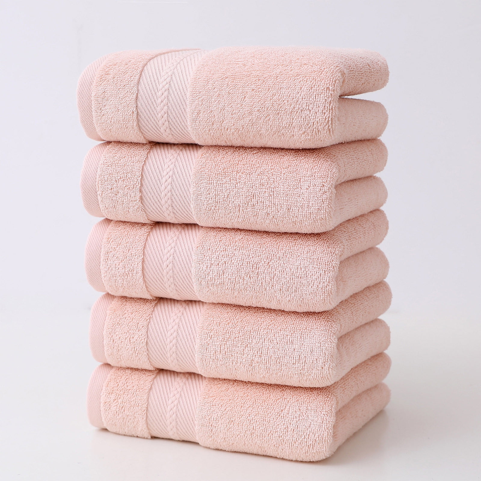 Yannianjz under $5 5-Piece Cotton Hand Towel Set, Small Towels for Fast ...