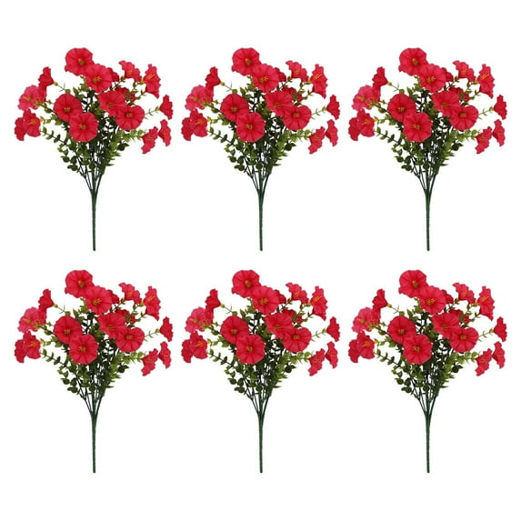 Yannianjz under $5 Outdoor Fake Flowers, Artificial Hanging Flowers,6 ...