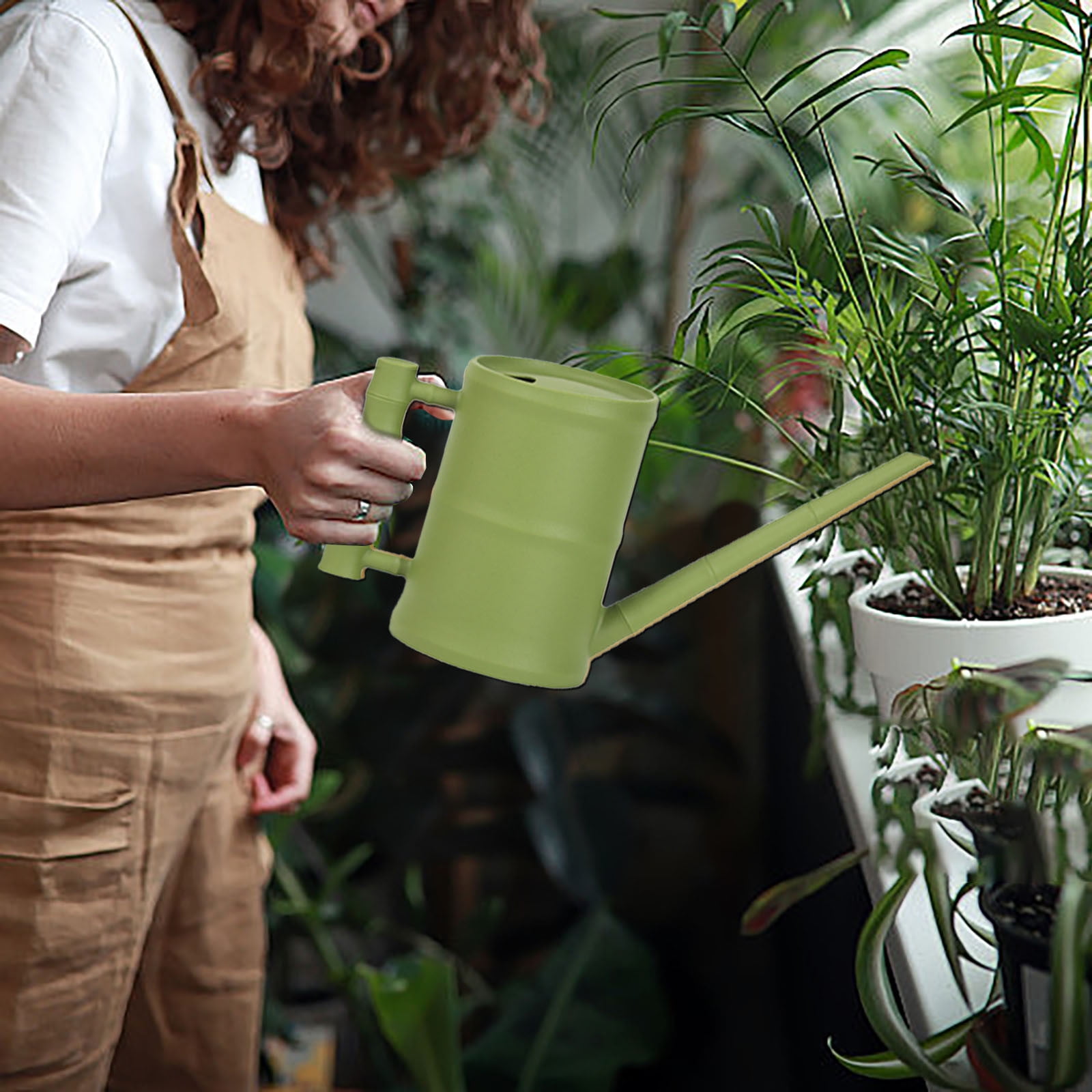 Yannianjz under $5 Watering Can, 1.6L Plastic Watering Can, Long Spout ...