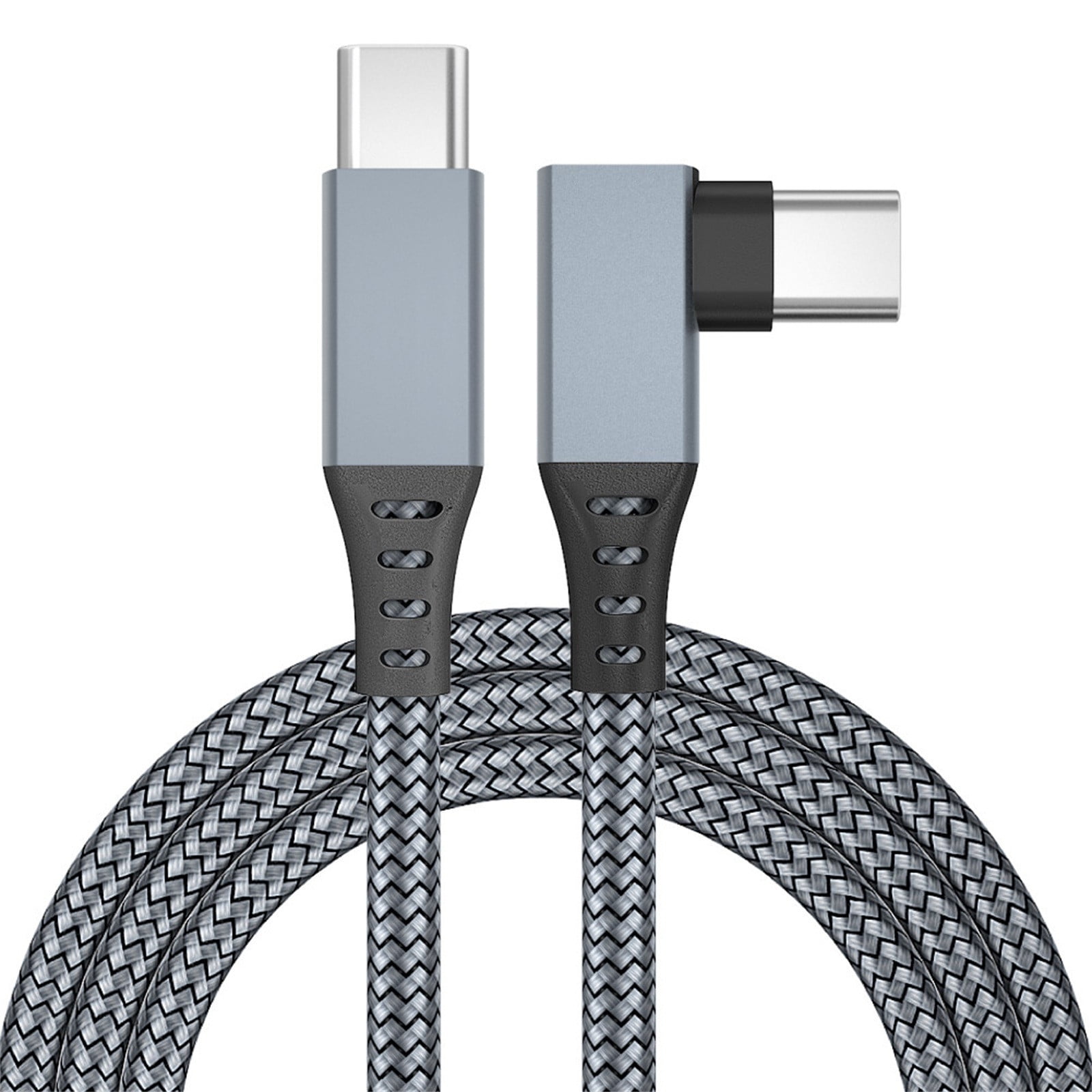 Yannianjz 6M/20FT USB C to USB C Cable Right Angle 5A Fast Charging ...