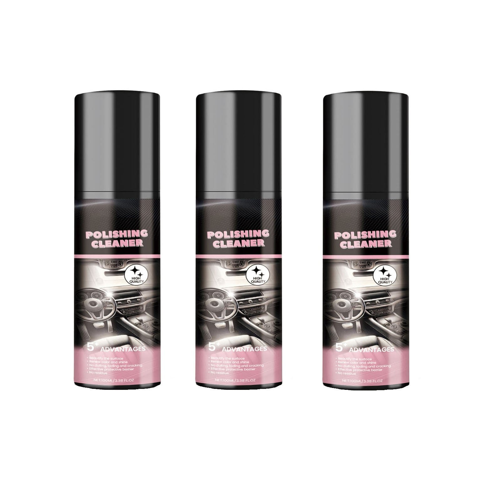 Yannianjz Automotive Interior Polishing Agent, Effective Streak-Free ...