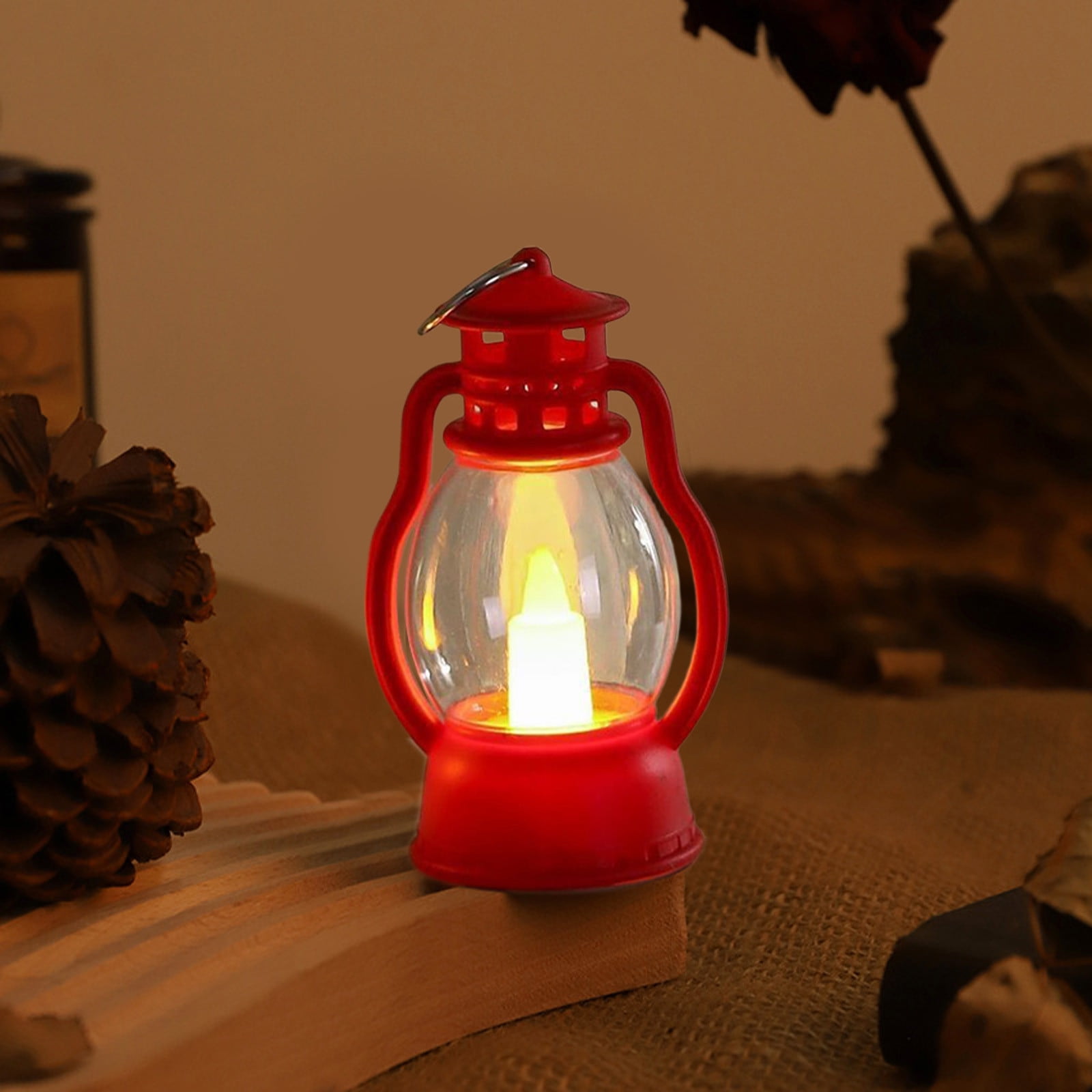 Yannianjz Christmas Electronic Candle, Holiday Ambient Light Mini Oil ...