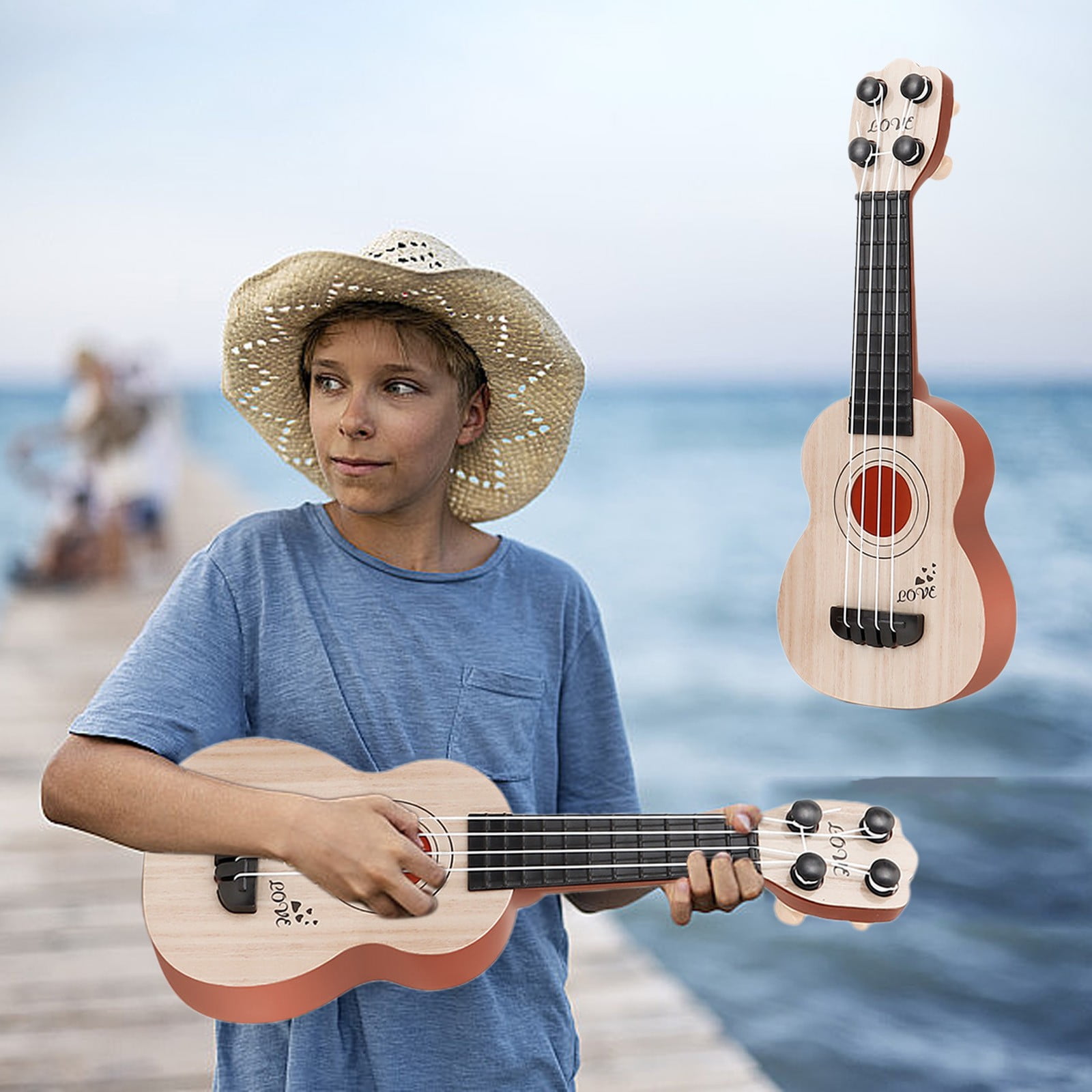 Yannianjz Kids Toys under $5 Kids Toy Ukulele Guitar, Classical Guitar ...