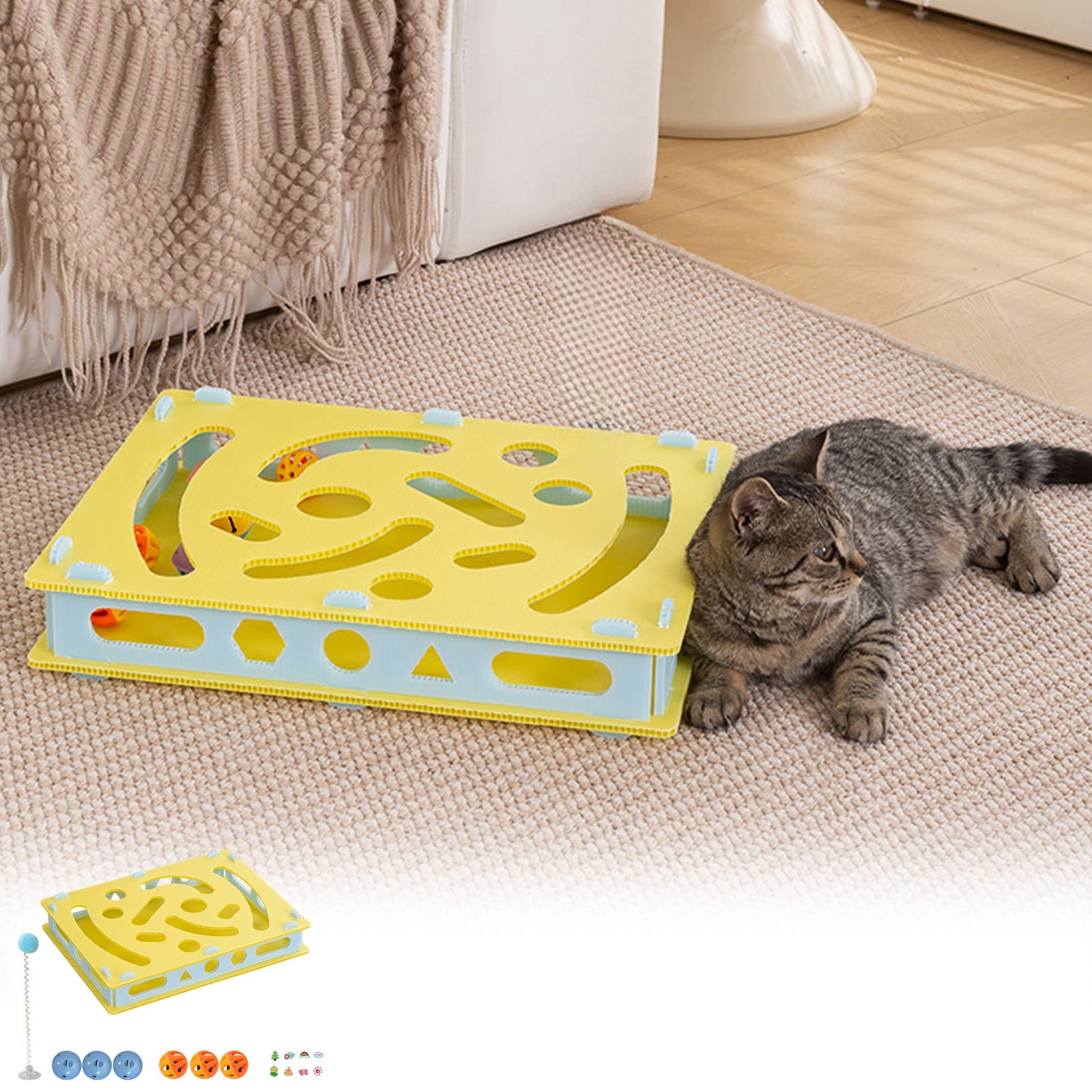 Yannianjz Kids Toys under $5 Interactive Cat Puzzle Toy, Stimulation ...