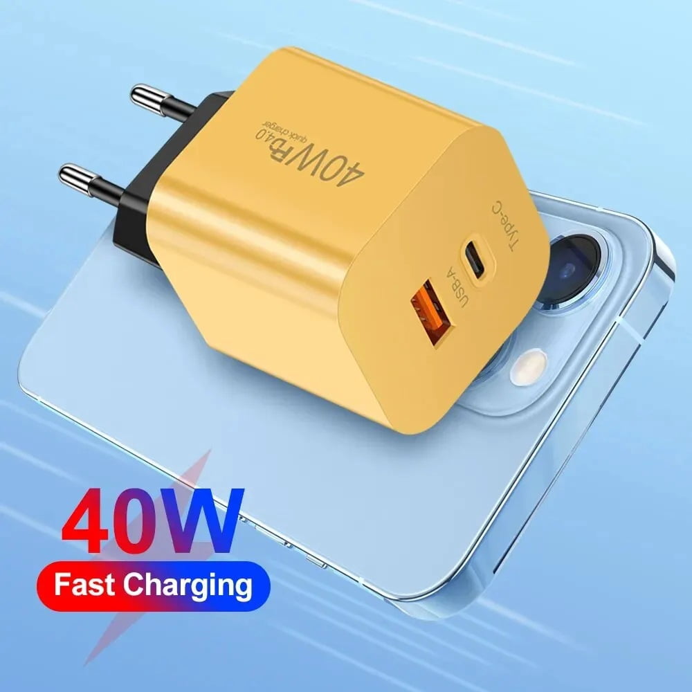 Yanonmyfd Fast charging mobile phone PD40W charging head type-cPD port ...