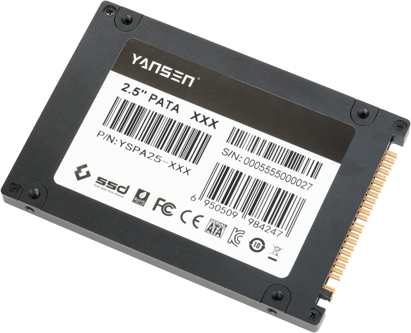 Yansen 2.5-inch PATA/IDE SSD Solid State Disk (MLC Flash) SM2236 ...