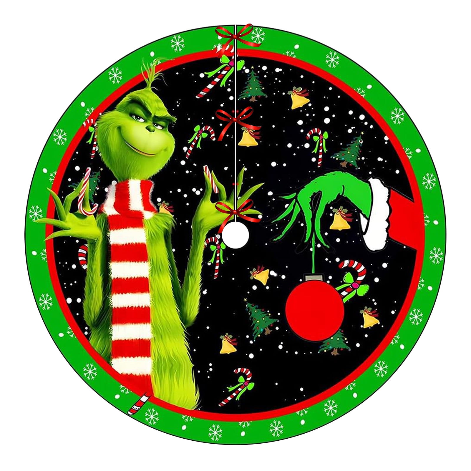 Yanxiao Grinch Christmas Tree Skirts 36", Grinch Christmas Tree ...