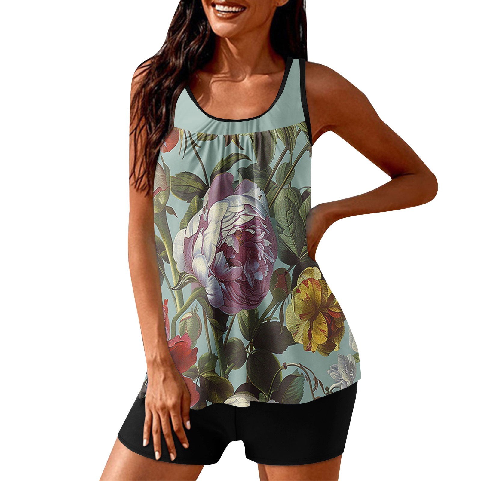 Yanyanz Bestselling Swimsuit, Women's Spring/Summer Floral Print with ...