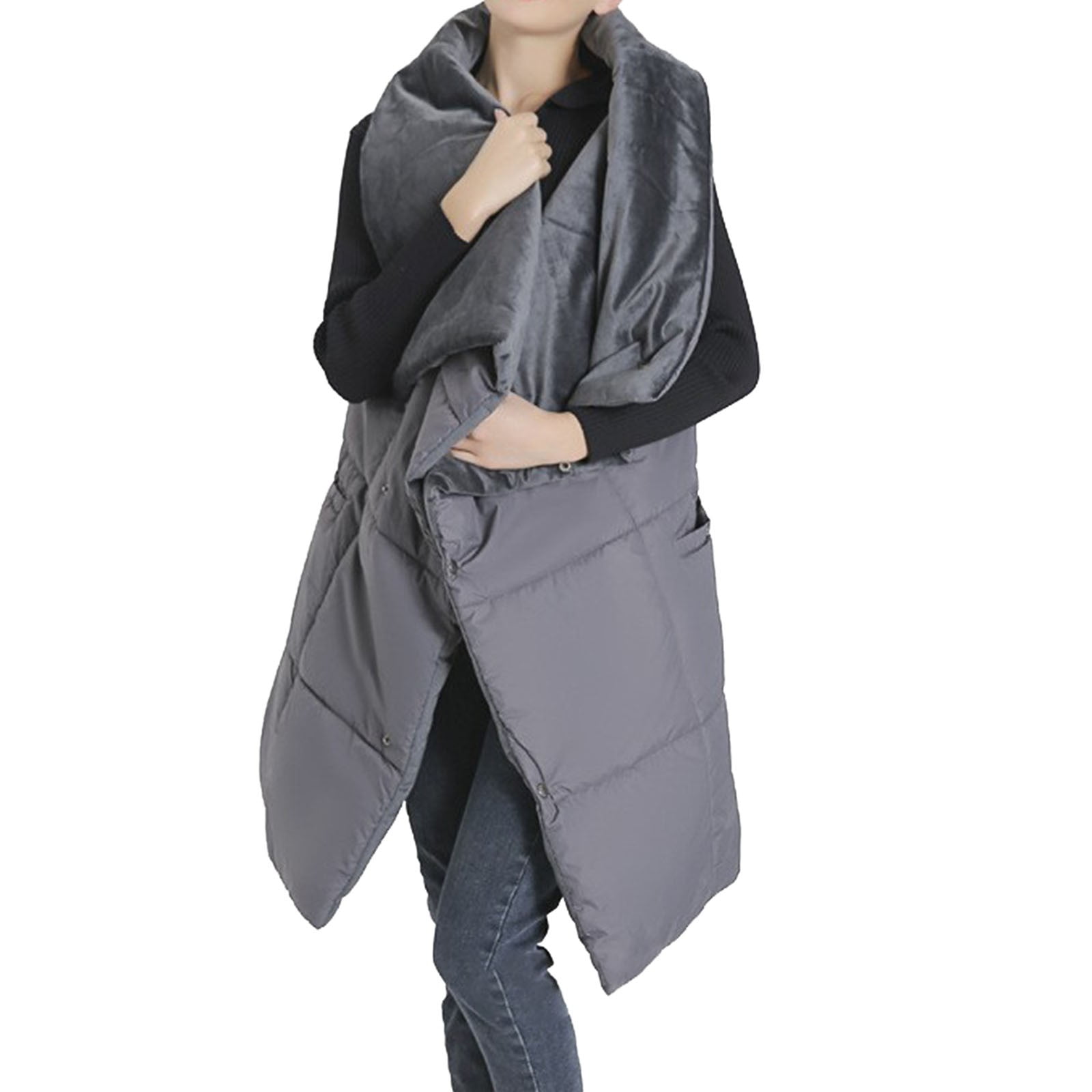 Yanyanz Summer Shawl, USB Heated Blanket Wearable Blanket Heating Shawl ...