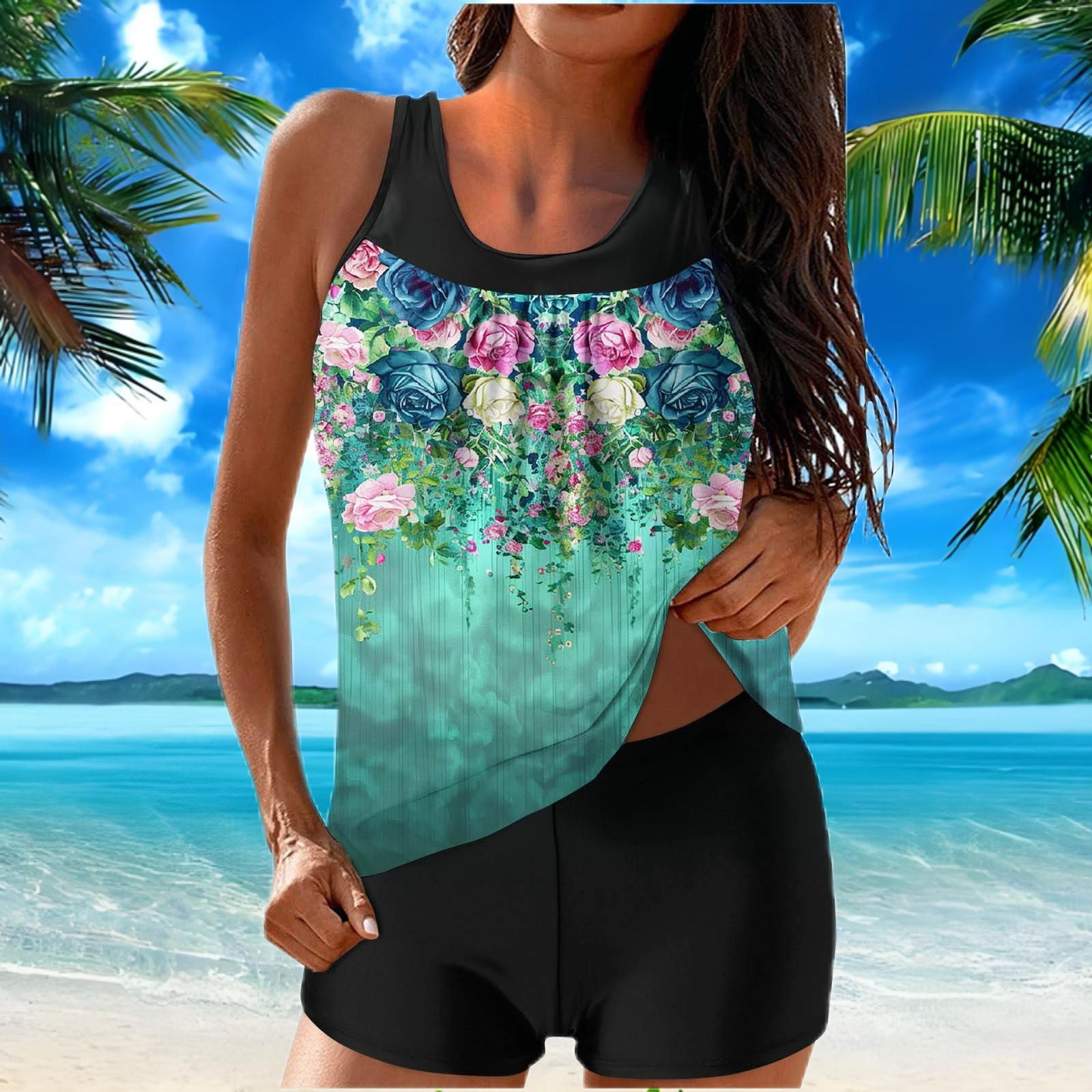 Yanyanz Swim Suits for Women 2025, Women's Spring/Summer Floral Print ...