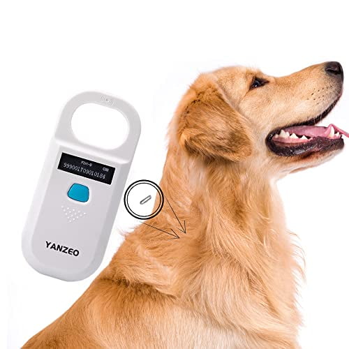 Yanzeo AR180 Pet Dog Cat Microchip Reader,Stray Animal ID 134.2kHz ...