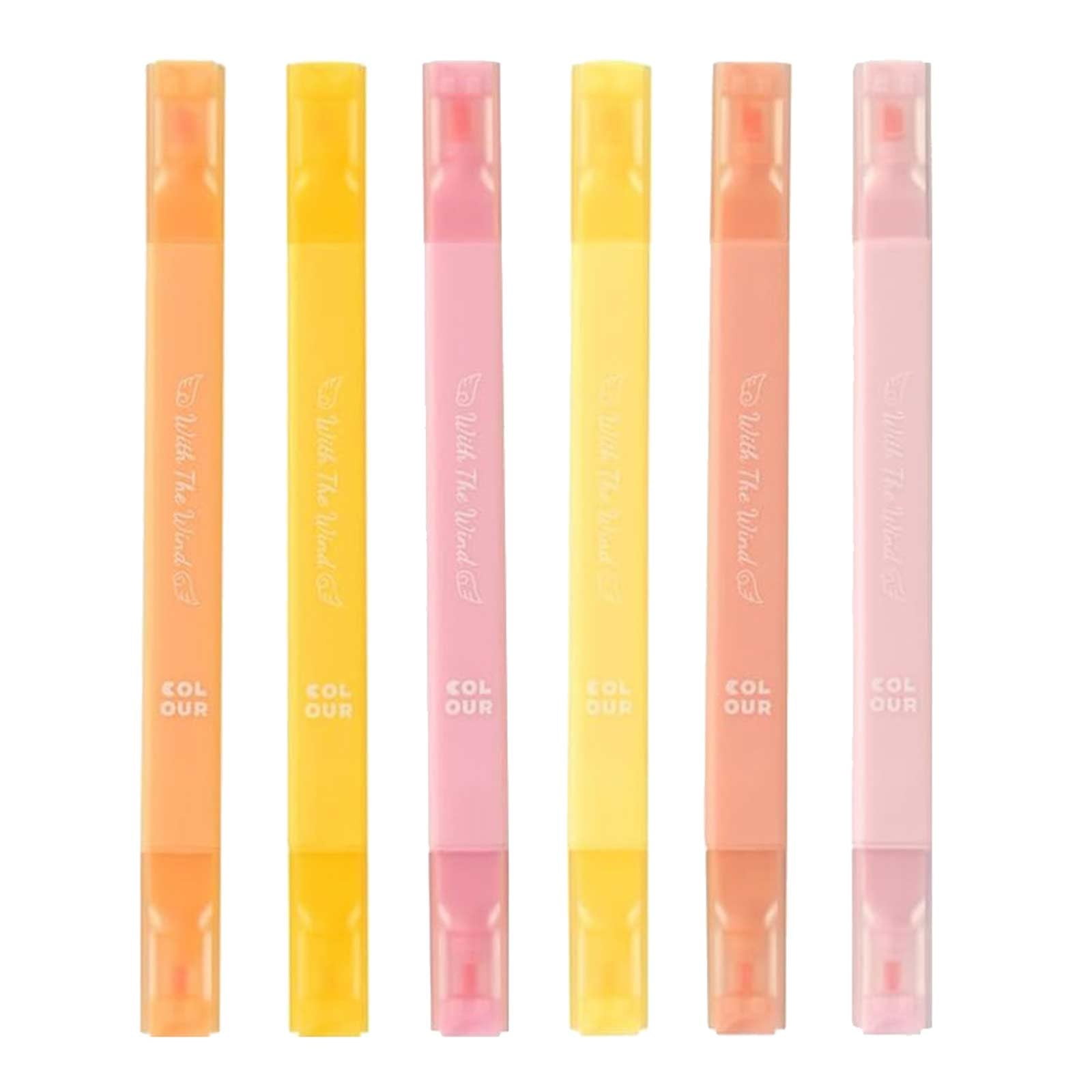 YaoLEO Pen Art Pen Back to School 6 Pack Highlighters And Pens ...