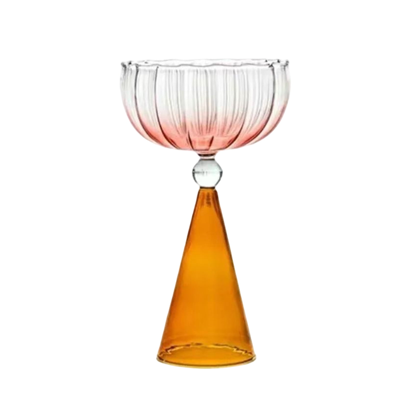 YaoZQ 1-Pack Colored Margarita & Cocktail Glass (7oz). A Unique, Two ...
