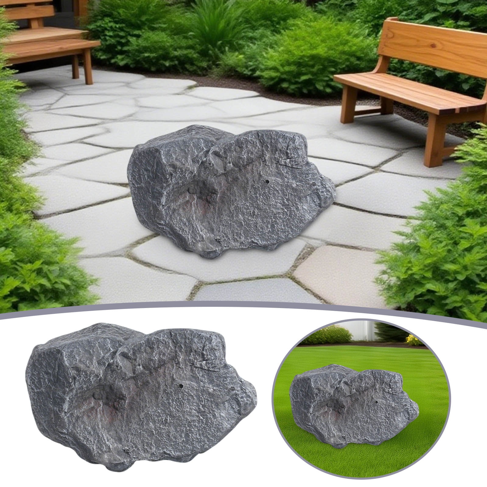 YaoZQ 1-Pack Medium Artificial Rock Cover. A Hollow, Fake Landscape ...