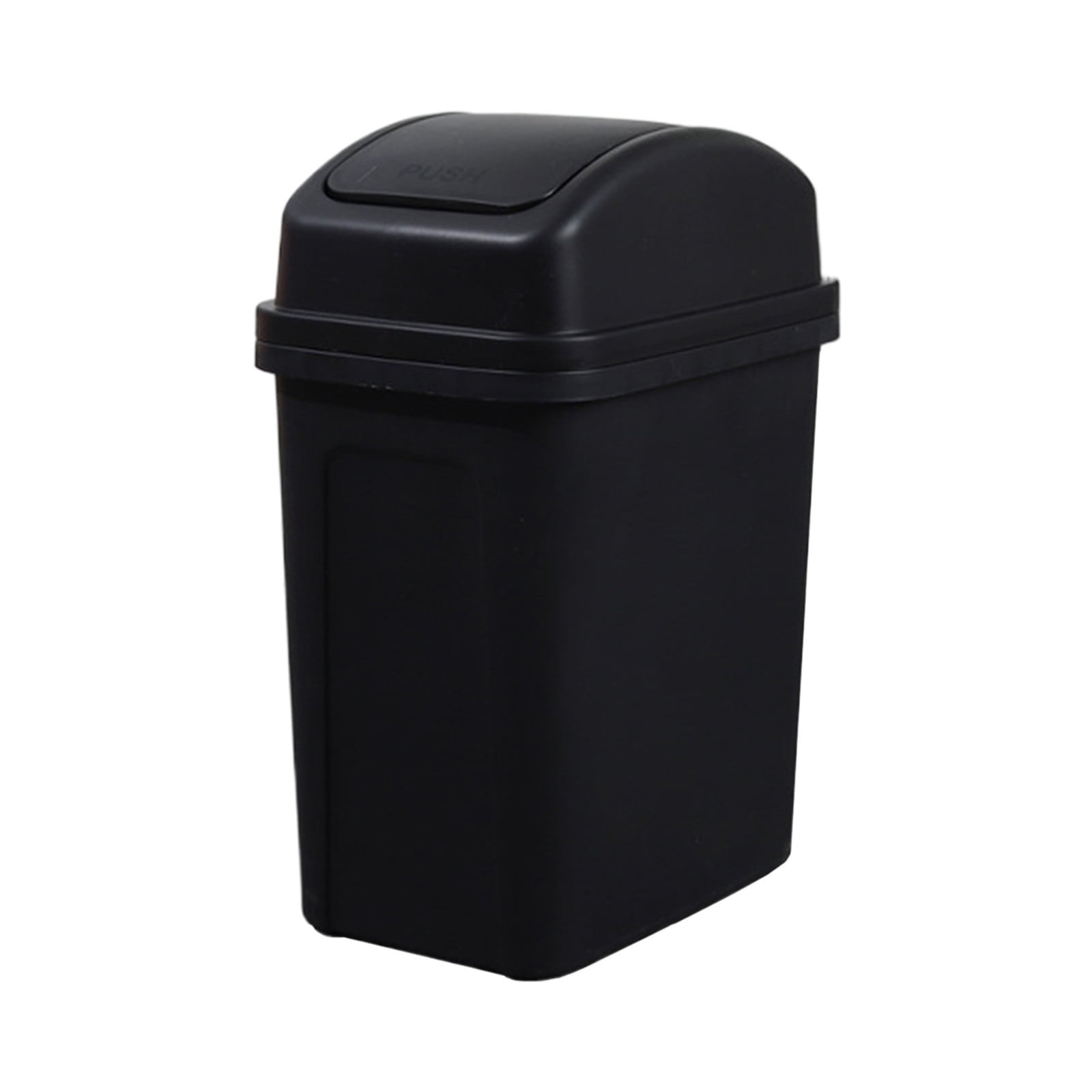 YaoZQ 1-Pack Small Can With Swing Top Lid (2.6 Gallon). A Slim Garbage ...
