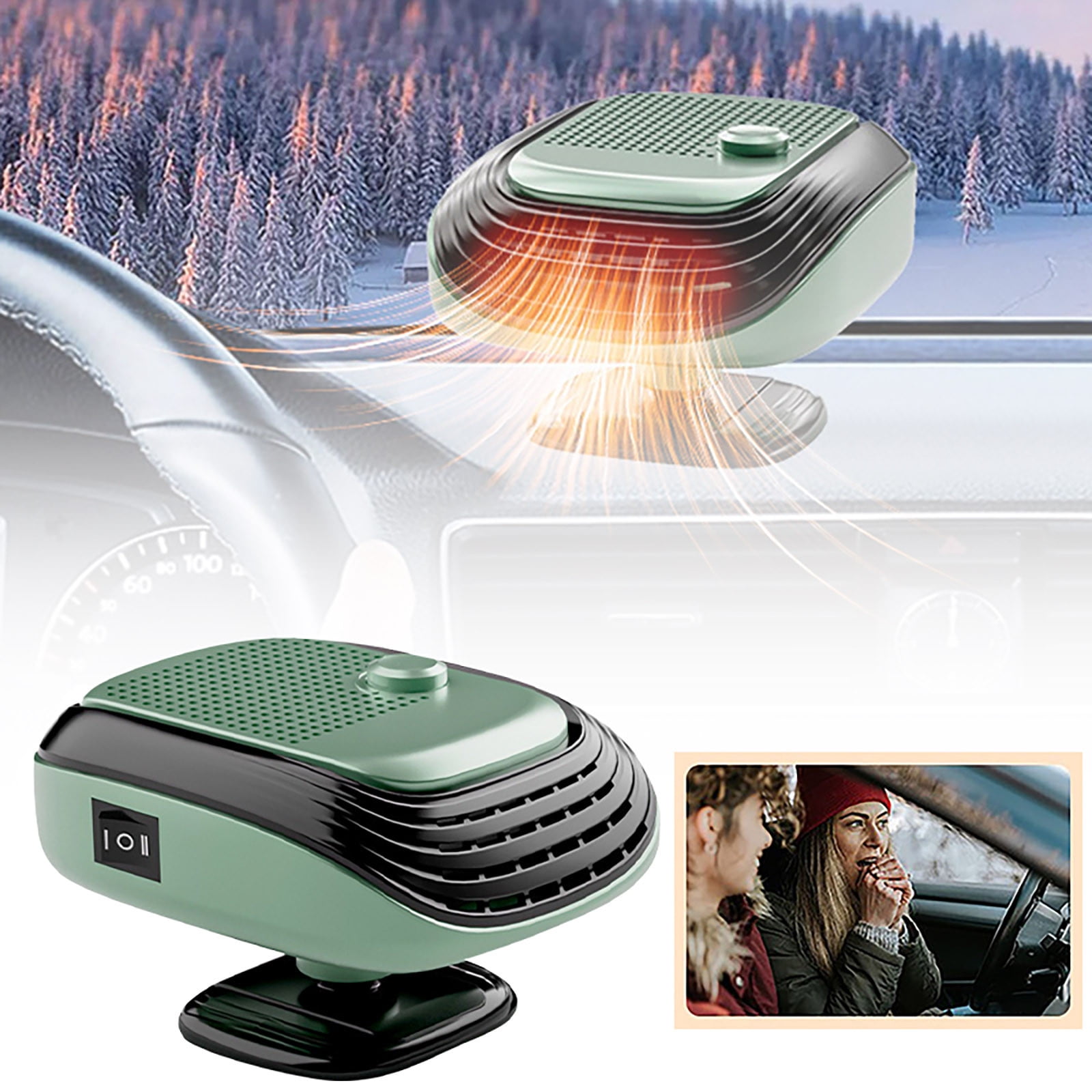 YaoZQ 24V Truck Heater and Defroster 1pc, 5.12x4.33x1.85 in, Portable ...