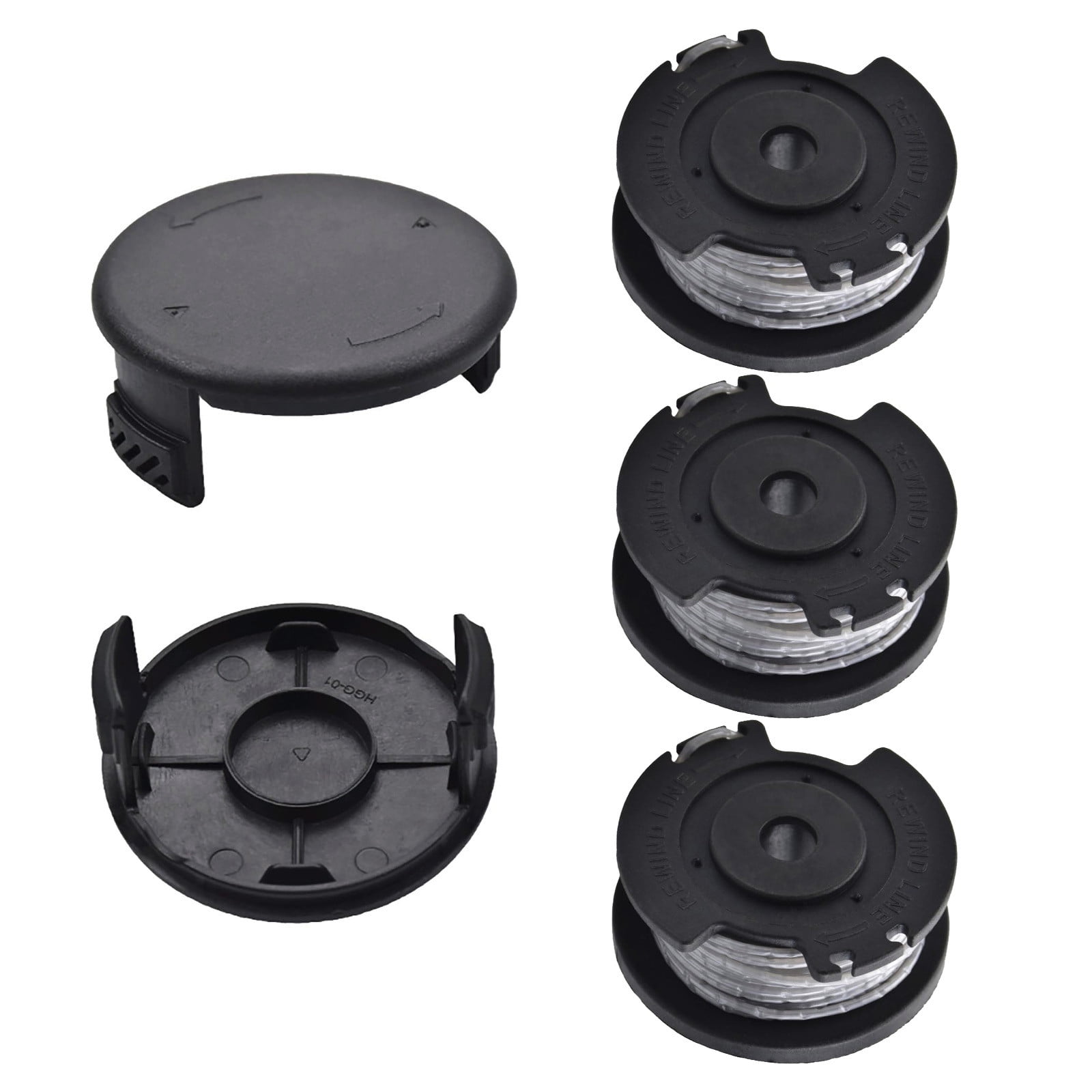 YaoZQ 3-Pack Strimmer Spool & Line. An Auto-Feed Replacement String ...