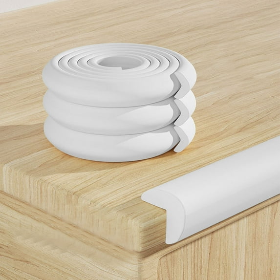 YaoZQ 78.7 in White Safety Edge Bumper Thick NBR Foam Guard for Cabinet ...