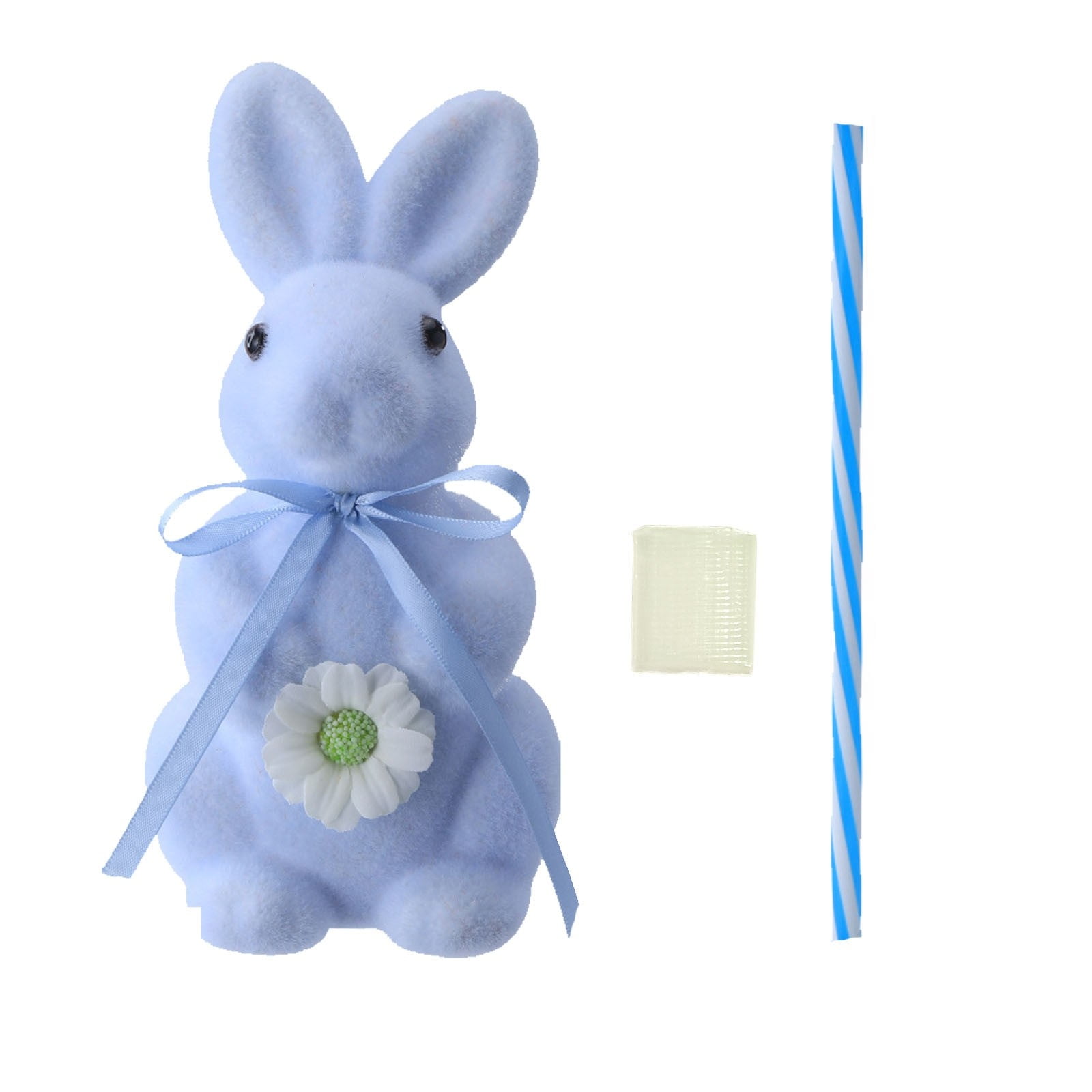 YaoZQ Cottagecore Rabbit Statue Home Decor, 1 Pack, Cloth Standing ...