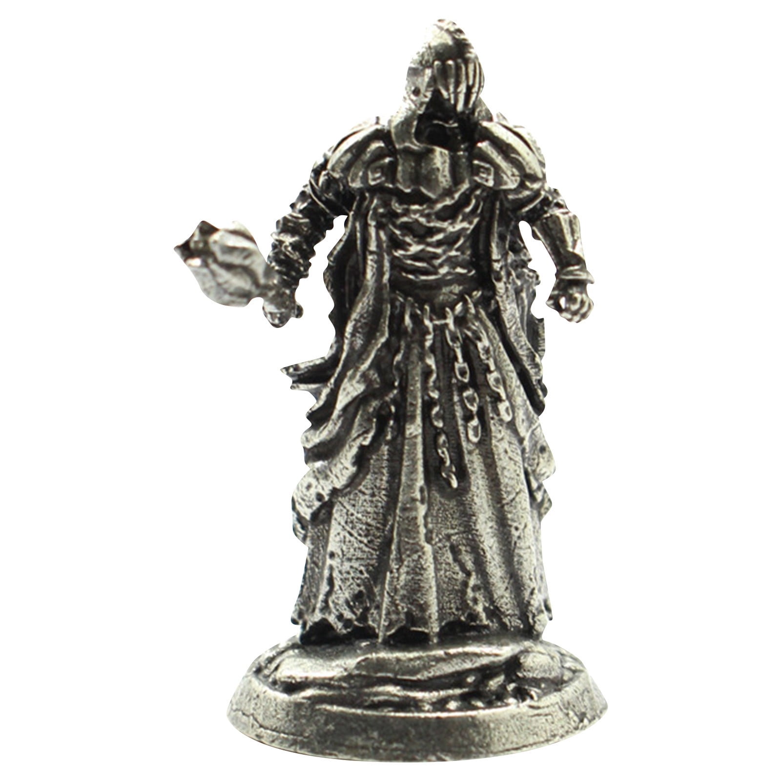 YaoZQ Gothic King Miniature Dark Knight Figurine Copper Sorcerer Statue ...