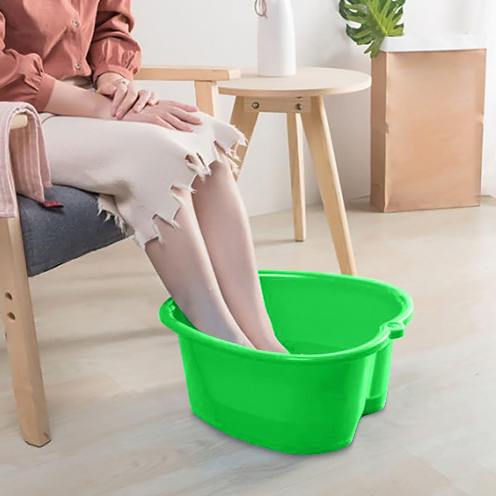 YaoZQ Green Large Foot Bath Basin 1pc, 14.69x12.99x5.91 in, Portable ...