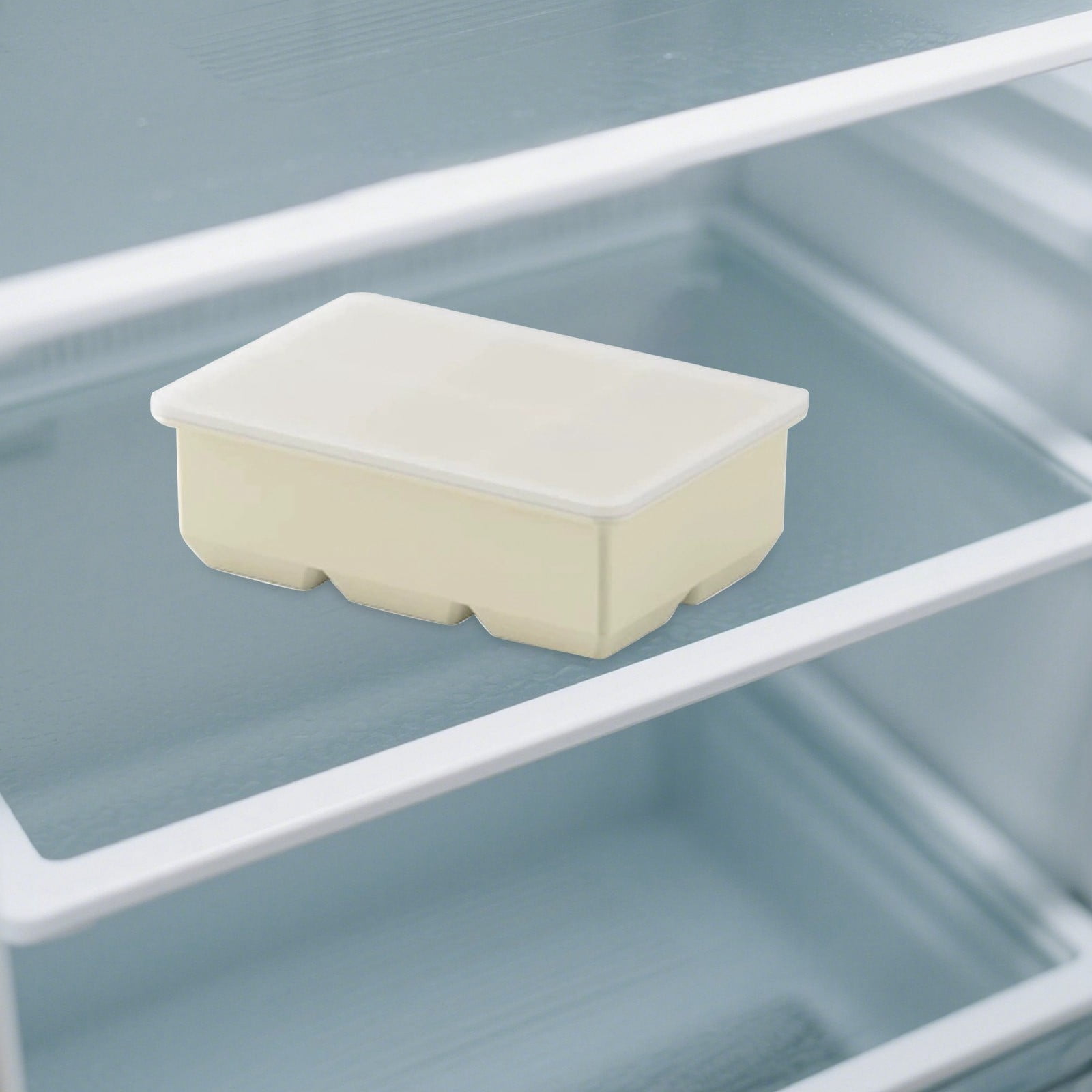 YaoZQ Large Ice Cube Trays 6 Grid Square Silicone Molds Easy Release ...