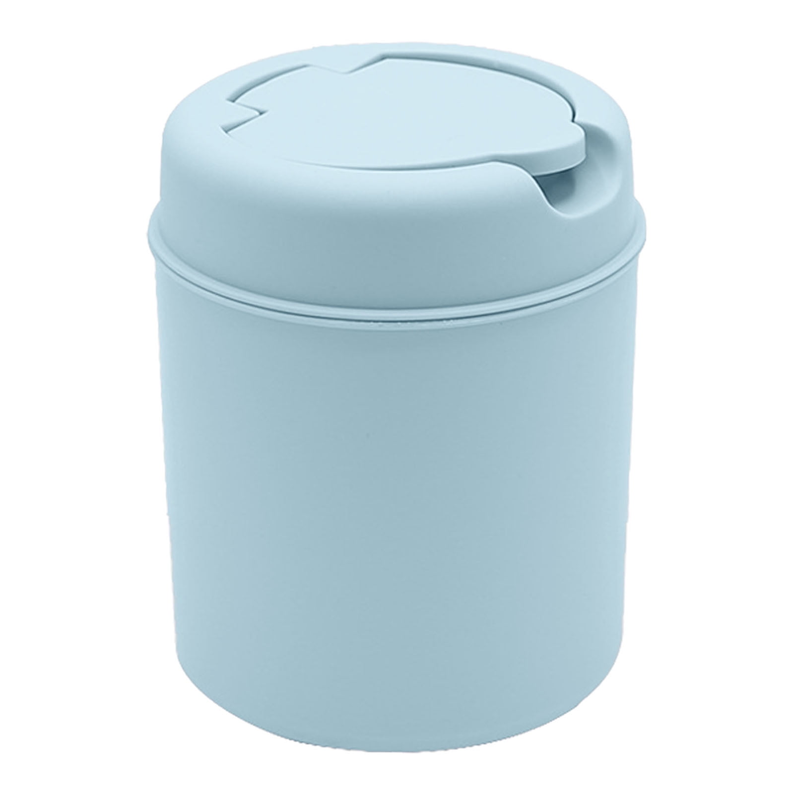 YaoZQ Mini Can With Lid Desktop Wastebasket Small Countertop Garbage ...