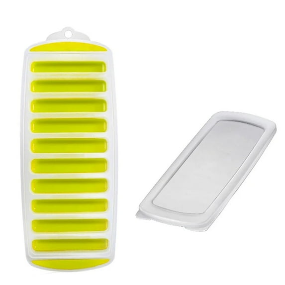 YaoZQ Orange Strip Ice Cube Tray Easy Release Plastic Mold for Soda ...