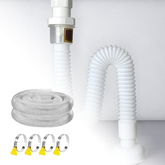 YaoZQ PVC Corrugated Vacuum Cleaner Hose Replacement, 1 Pack, Durable ...