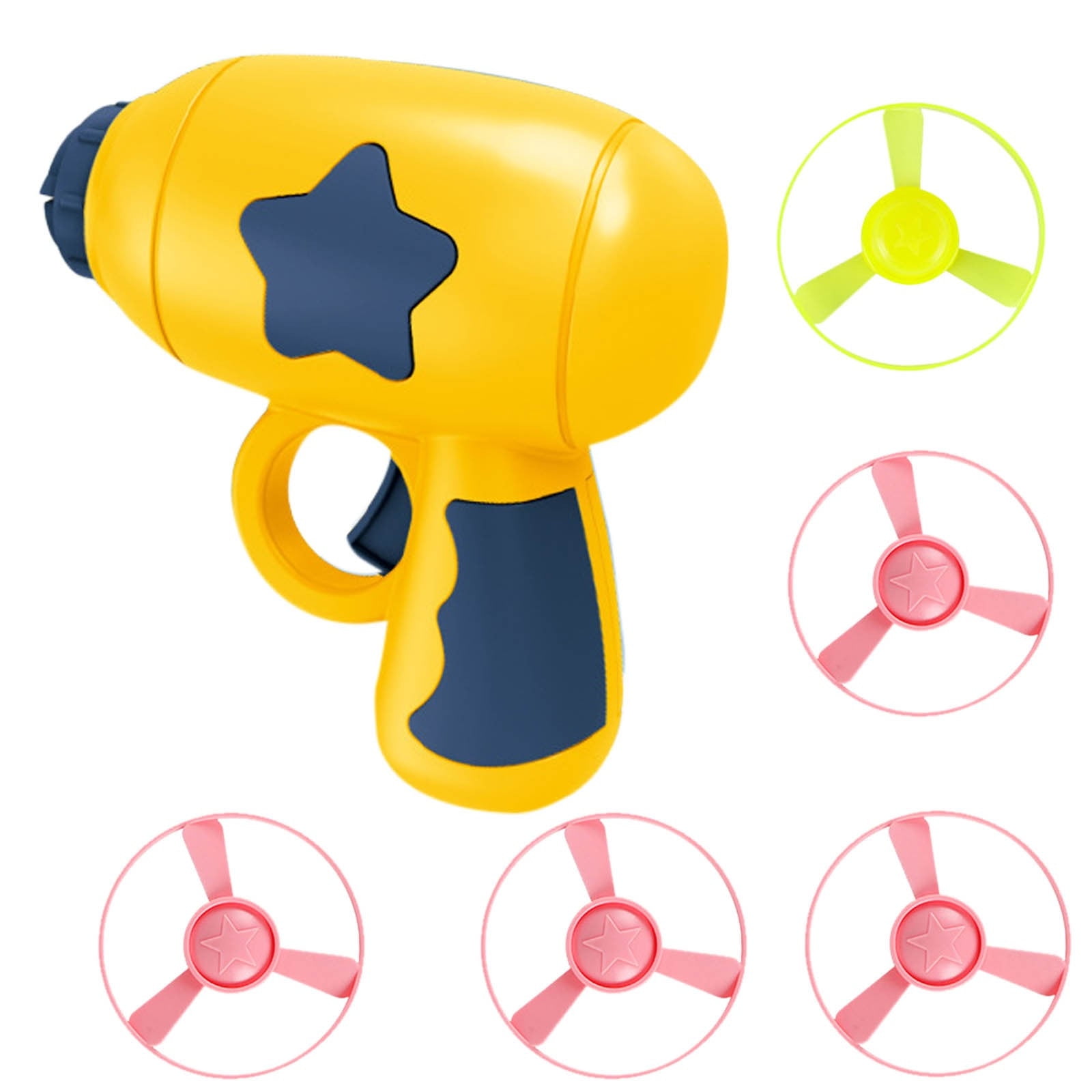 YaoZQ Pet Flying Saucer Gun, Battery-Free Disc Shooter Activity Set ...