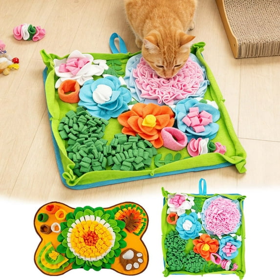 YaoZQ Rectangular Dog Snuffle Mat, 25.2 in Nosework Foraging Game for ...