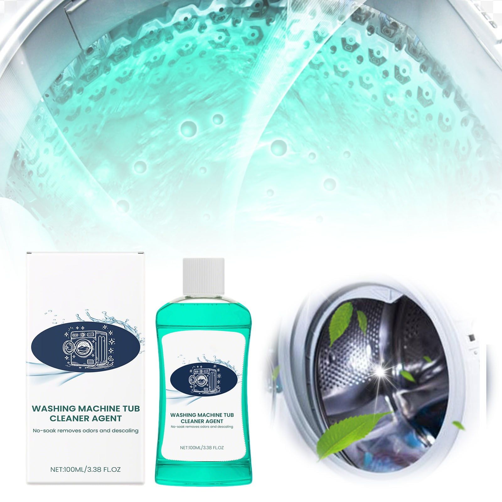 YaoZQ Washing Machine Cleaner Liquid Deep Cleaning Solution Drum ...