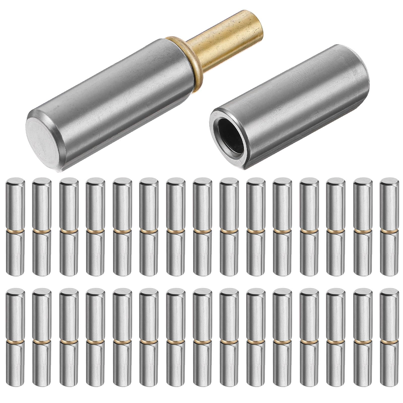 Yaocom 30 Pack Weld on Bullet Hinges 3-1/8" x 1/2" Weldable Barrel ...