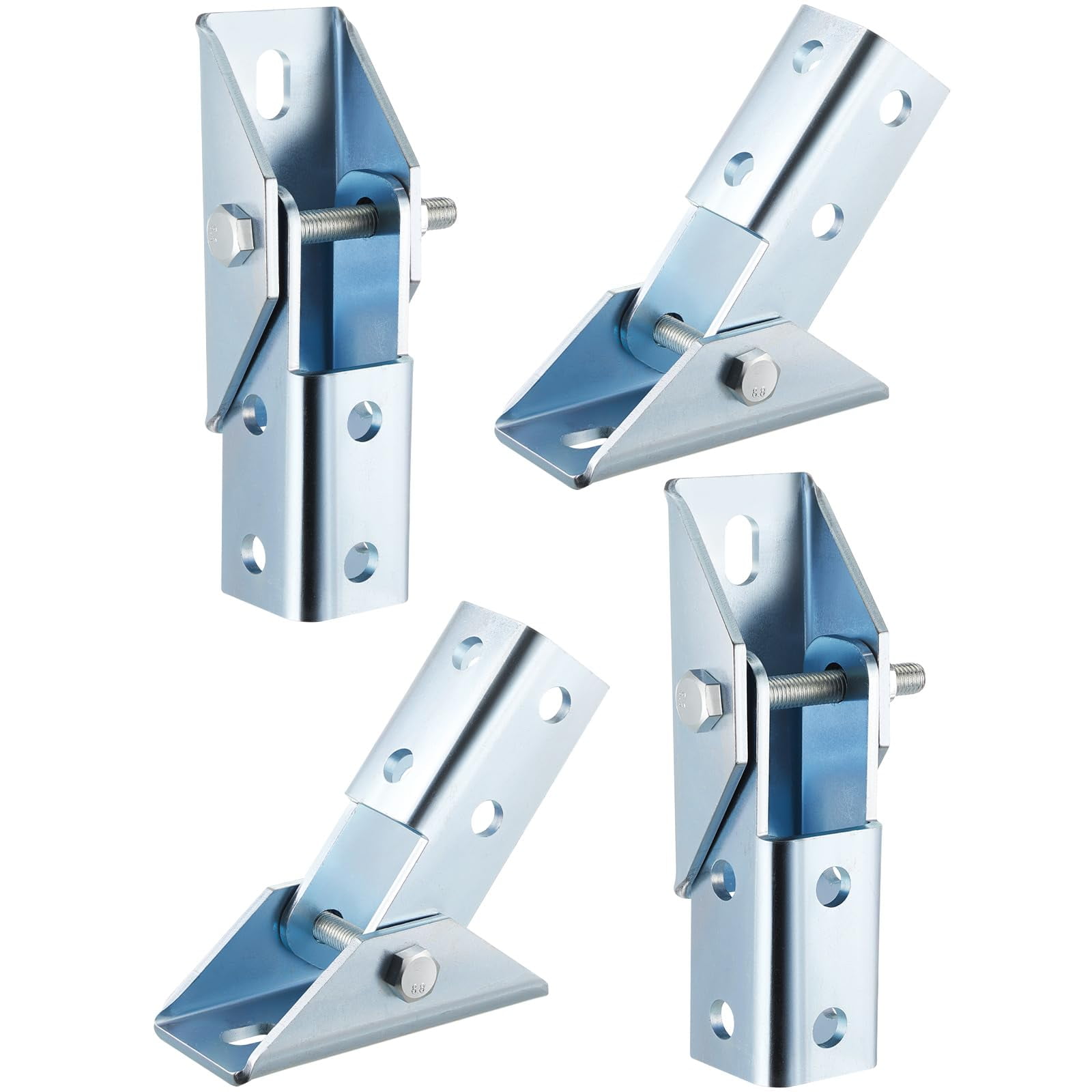 Yaocom 4 Pcs Adjustable Brace Fitting, Fit for Bolt in 1-5/8" Strut ...