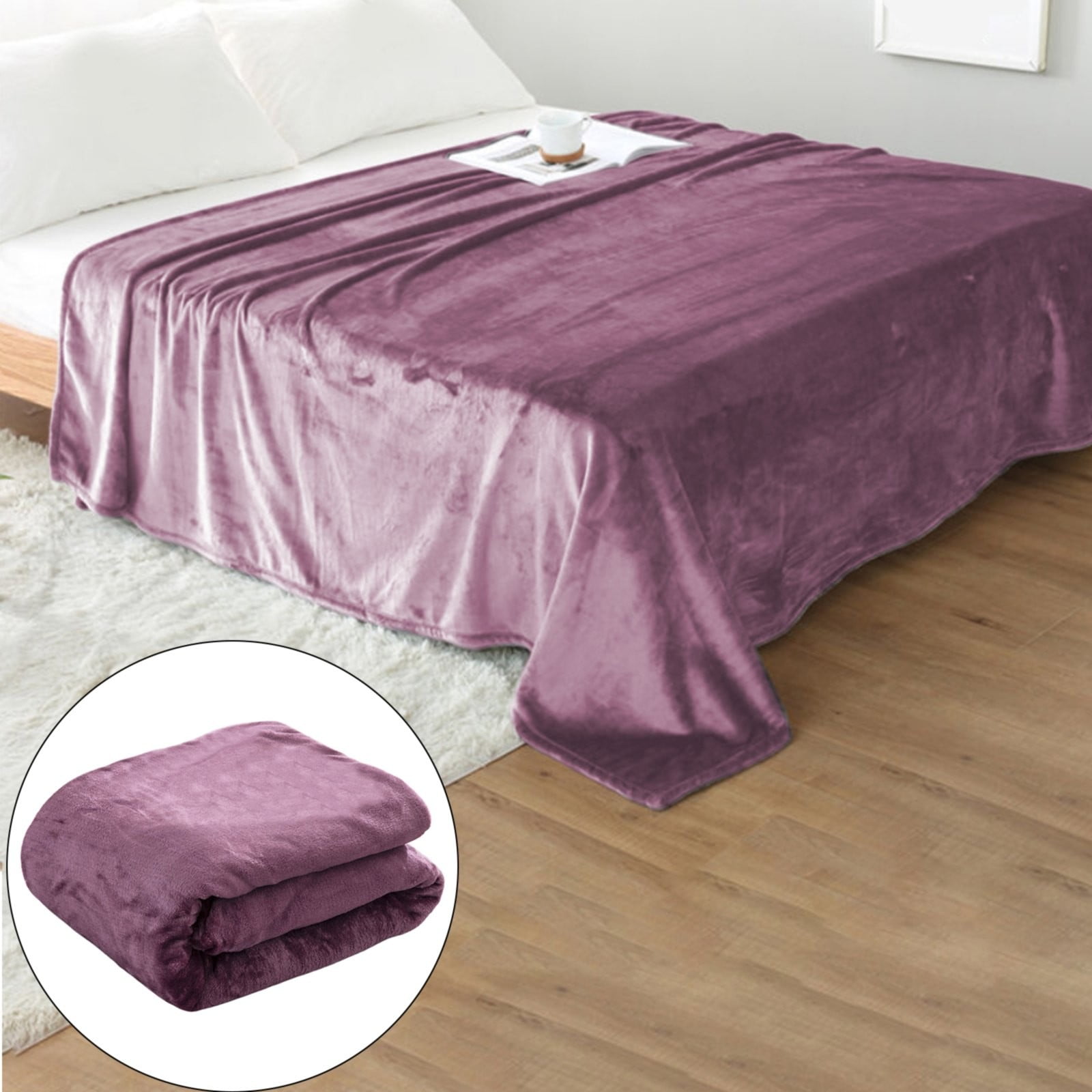 Yaouit Blanket,Plum Throw Blanket,Flannel Blanket Queen Size,Pattern ...