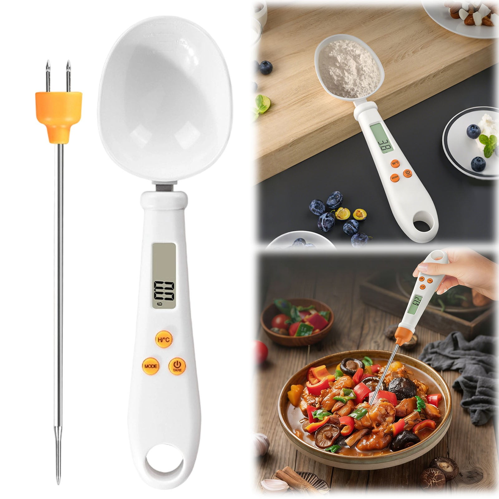 Yaouit Kitchen Digital Measuring Spoon, Electronic Scale Spoon Weighing ...