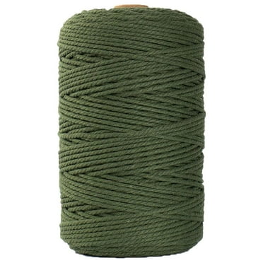 HRX 10mm Thick Cotton Rope, 16 Yards, Strong Twisted Cord for Macrame ...