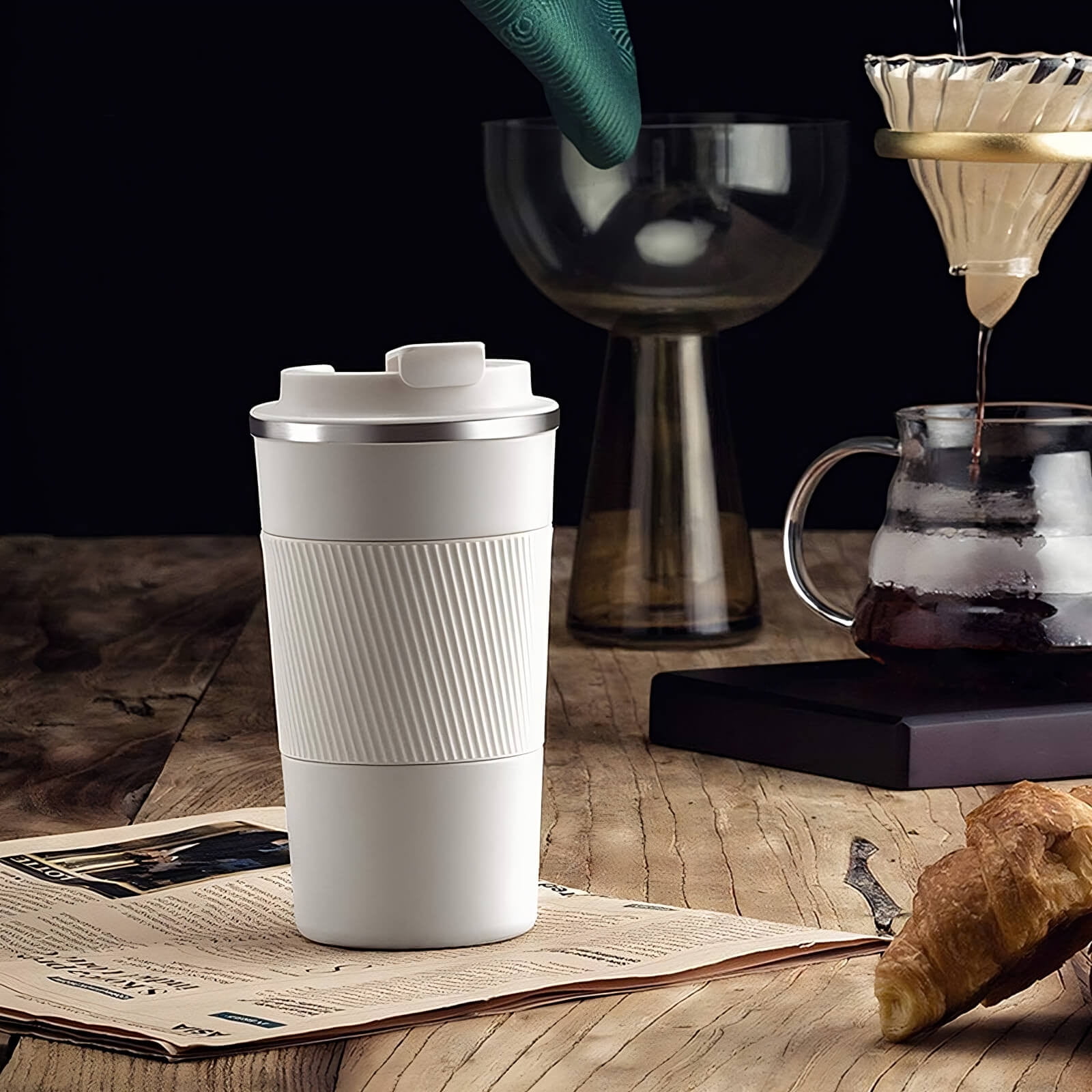 Yaoyar Car Coffee Cup 510ml Travel Mug Stainless Steel Thermal ...