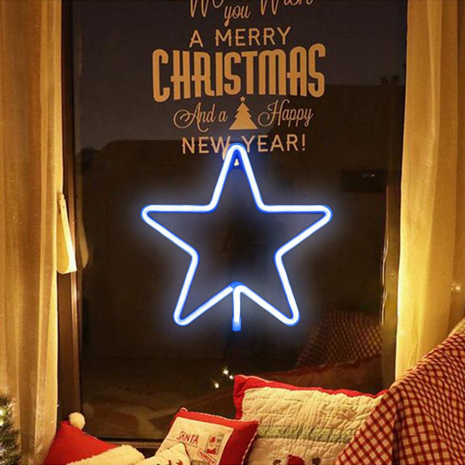 Yaoyar Christmas Neon Lights, LED Neon Lights For Wall Decoration ...