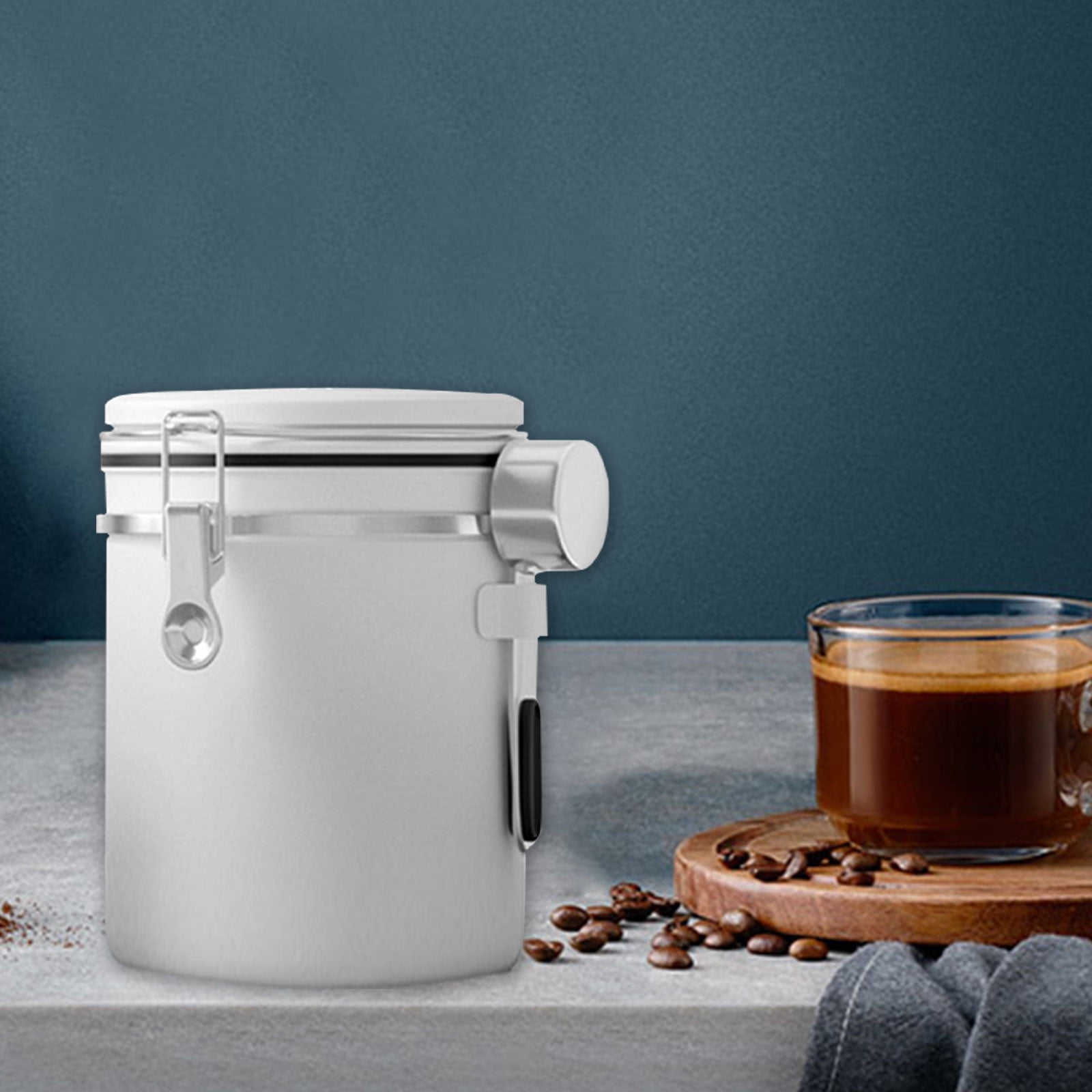 Yaoyar Coffee Canister Airtight Storage Container 1.8L Stainless Steel ...