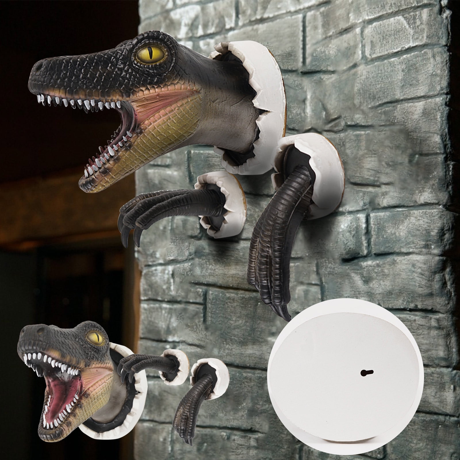 Yaoyar Dinosaur Head Wall Mount - Dinosaur World Small T-Rex Head Wall ...