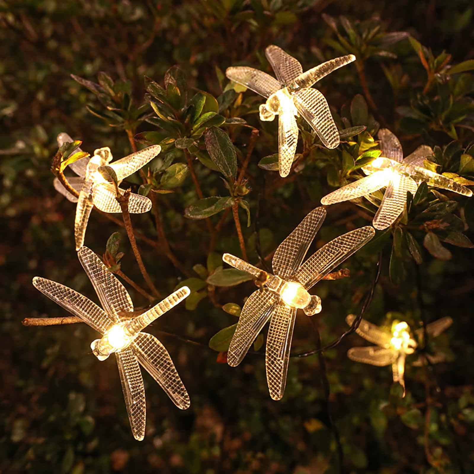 Yaoyar Dragonfly Lights String Indoor Warm White Lights Dragonfly ...